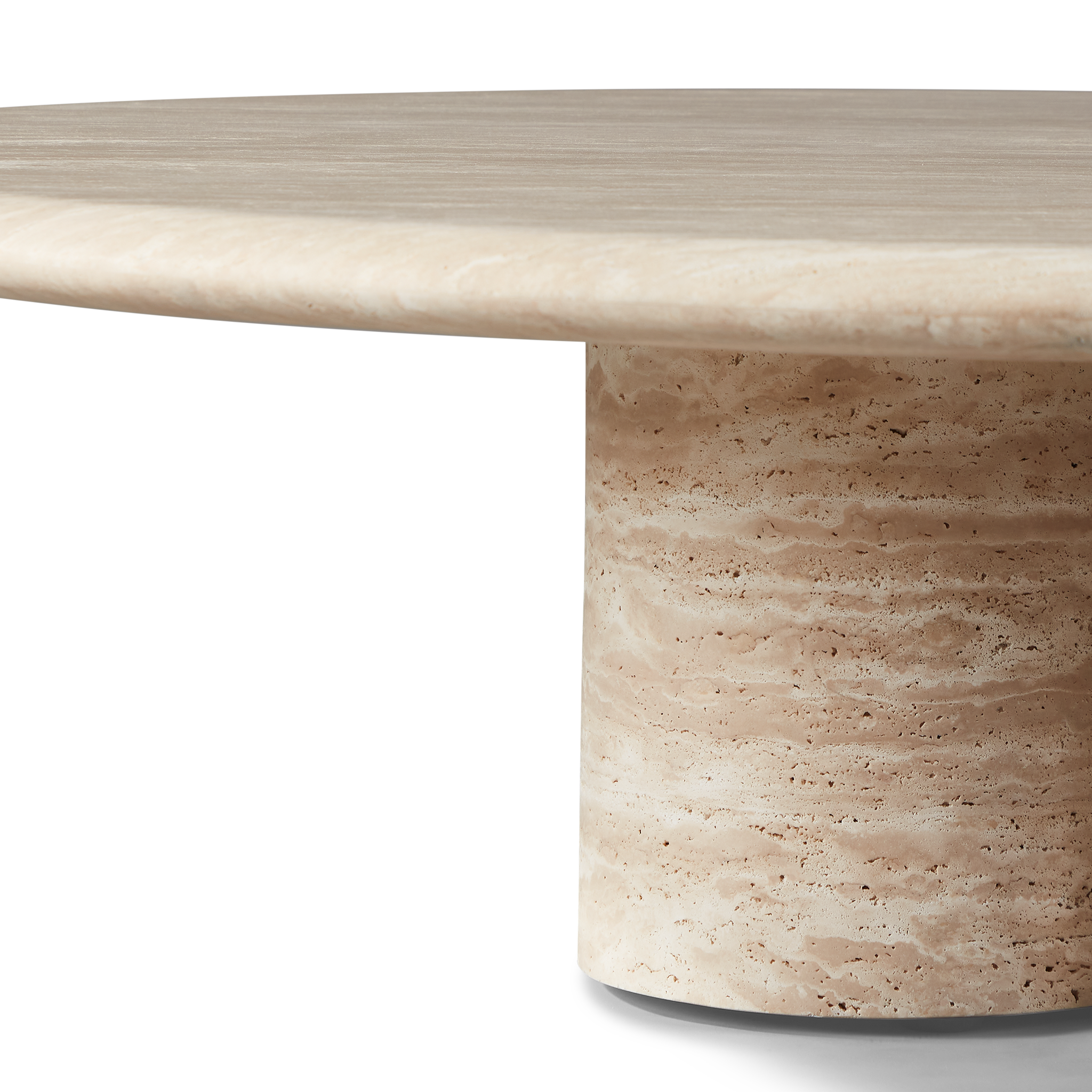 Porto Travertine Round Coffee Table – Harbour Outdoor Australia