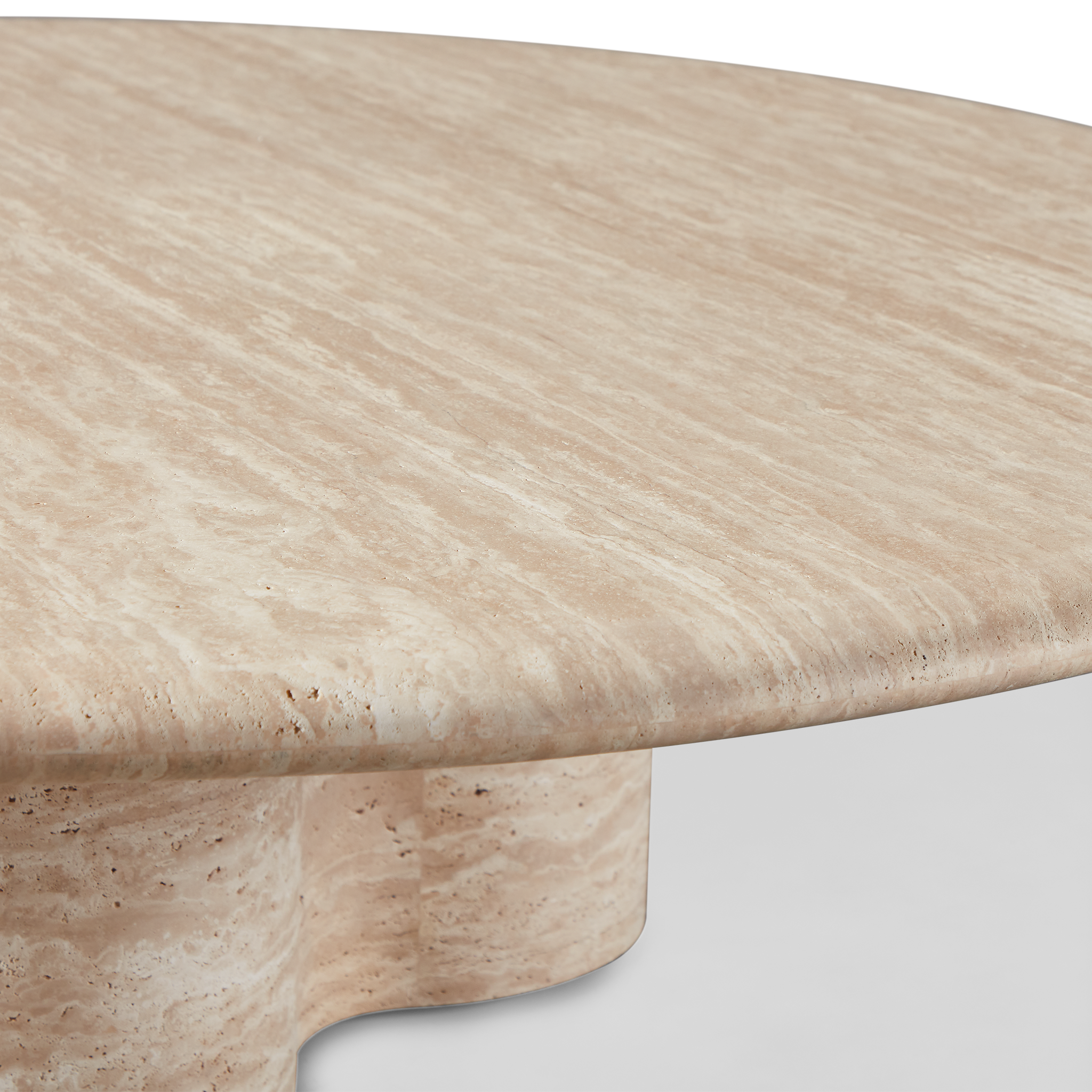 Porto Travertine Round Coffee Table – Harbour Outdoor Australia