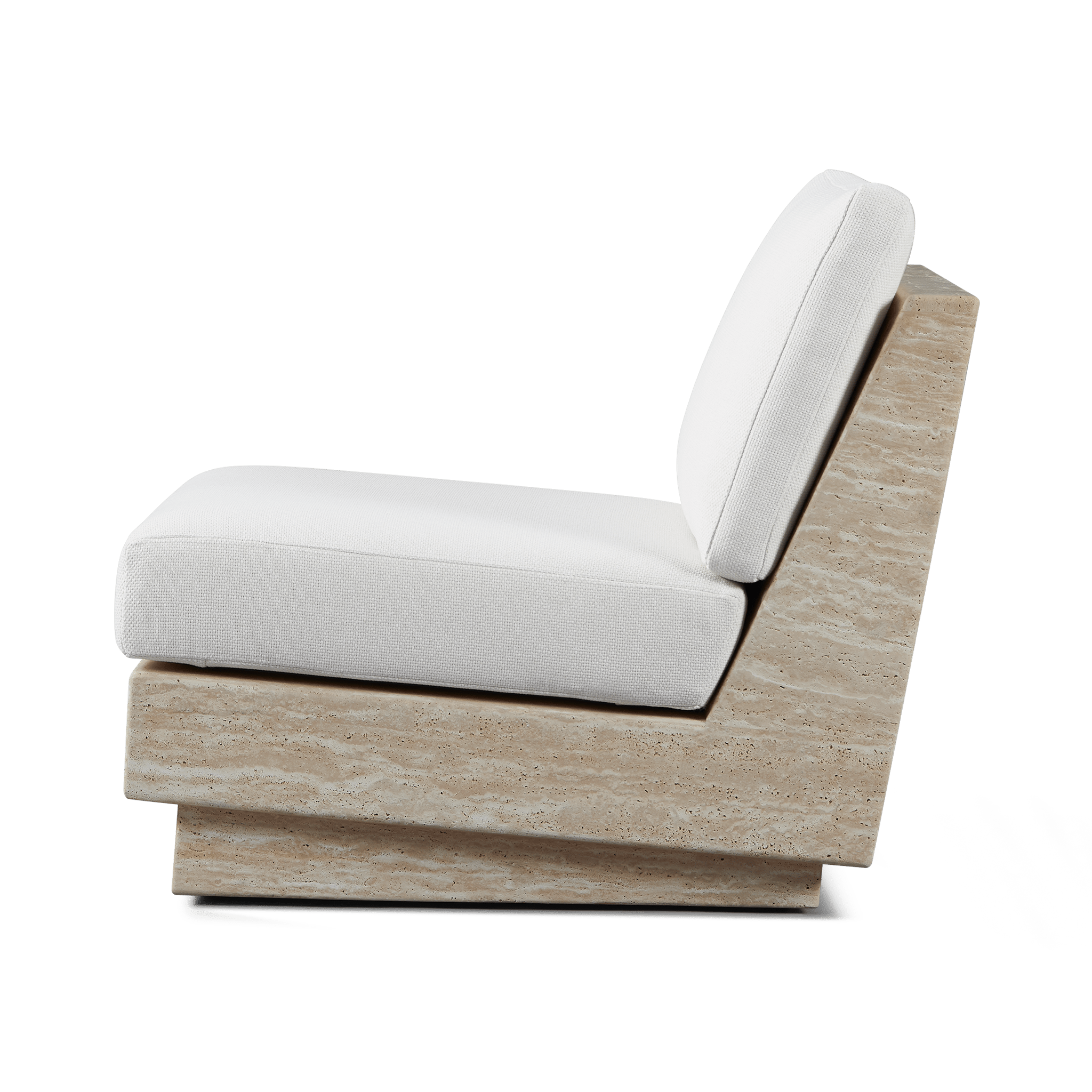 Tulum Travertine Armless Lounge Chair – Harbour Outdoor Australia
