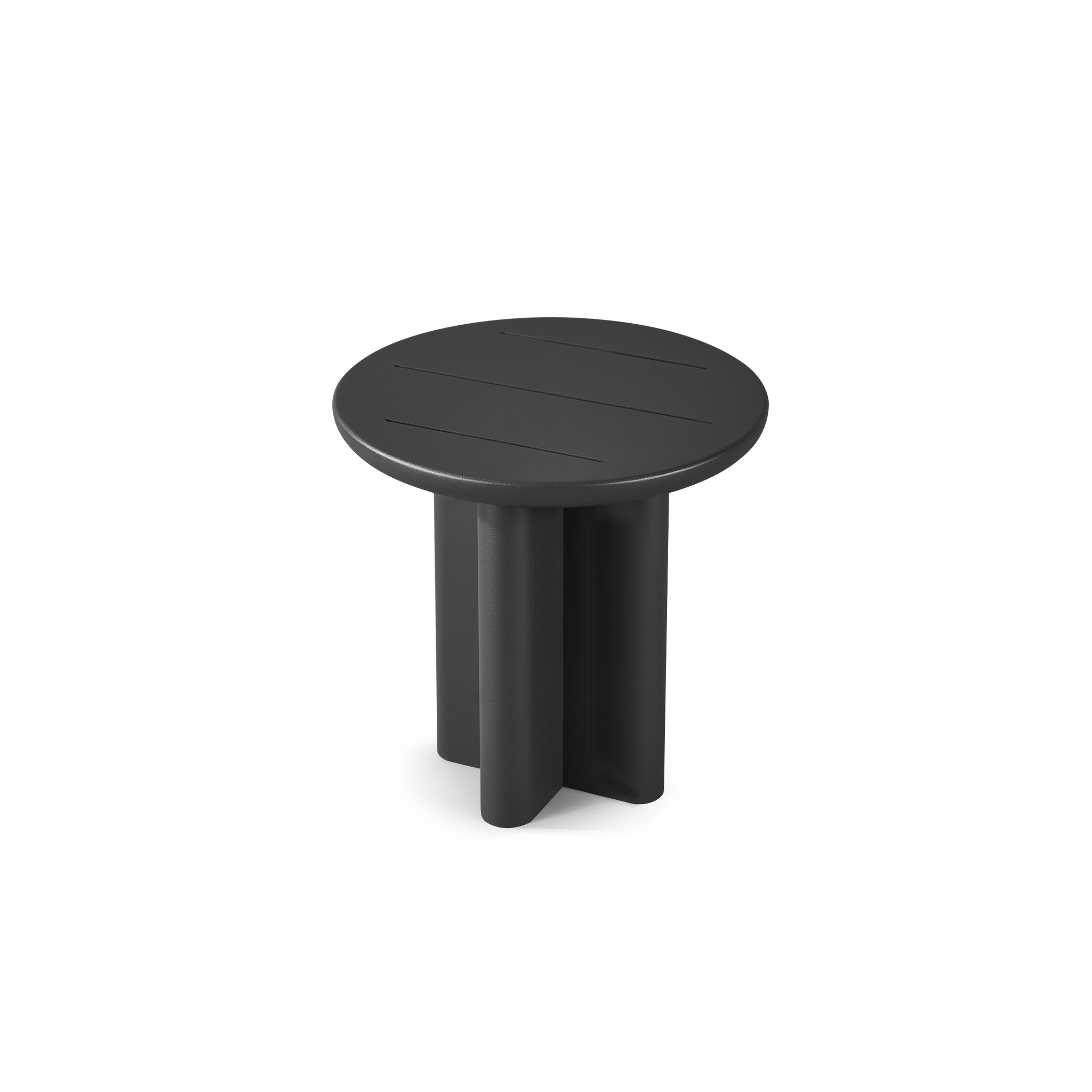 Victoria Round Slatted Side Table – Harbour Outdoor Australia