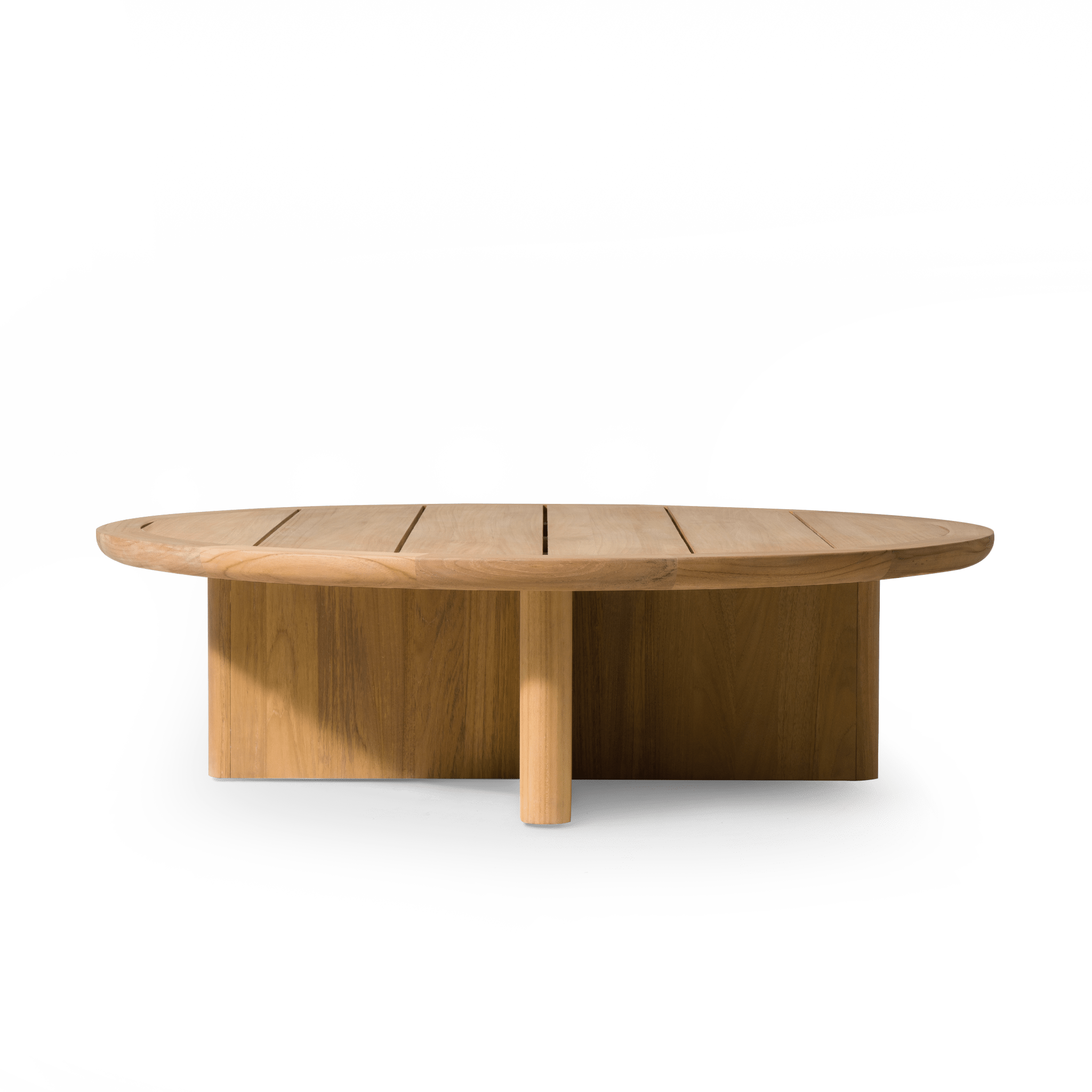 Victoria Teak Round Slatted Coffee Table – Harbour Outdoor Australia